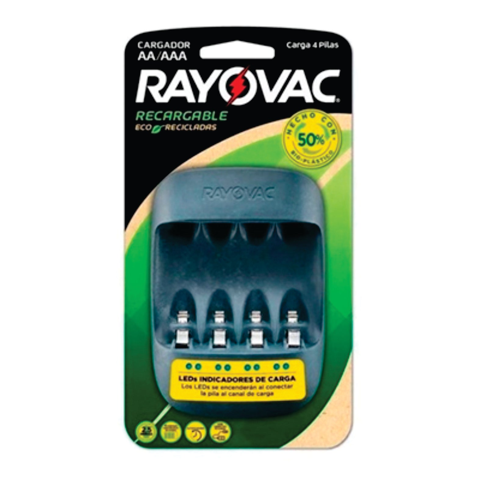 RCPCU - RAYOVAC CARGADOR PSECO CON USB – Weilen Argentina